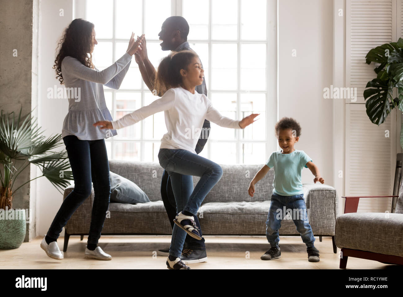 Happy African Kid Dancing