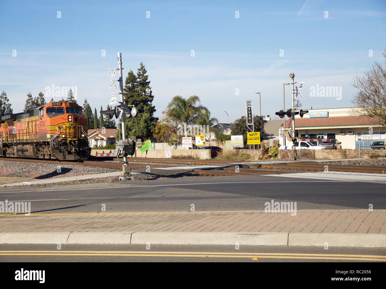 Largest freight railroad network in north america hi-res stock ...