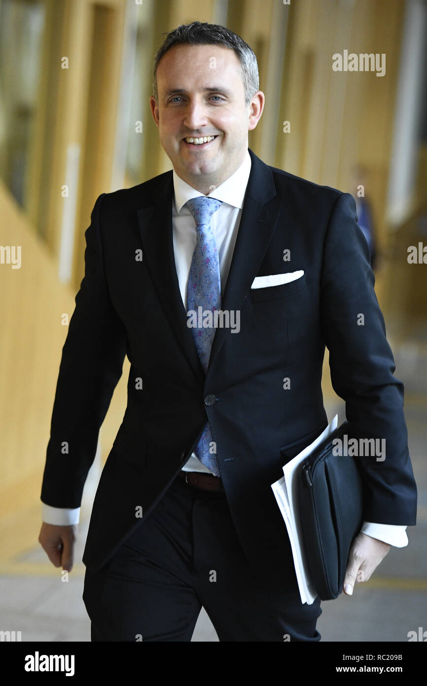 Politicians attend Scottish First Minister's Questions at Holyrood ...