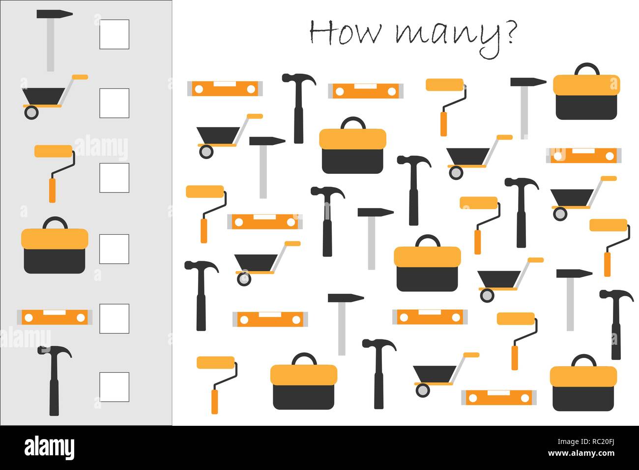 How many counting game with building pictures for kids, educational ...