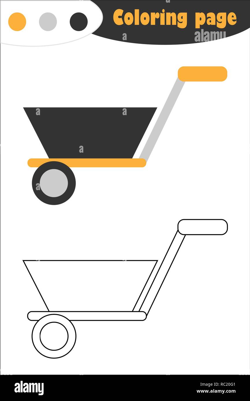 Wheelbarrow Coloring Page