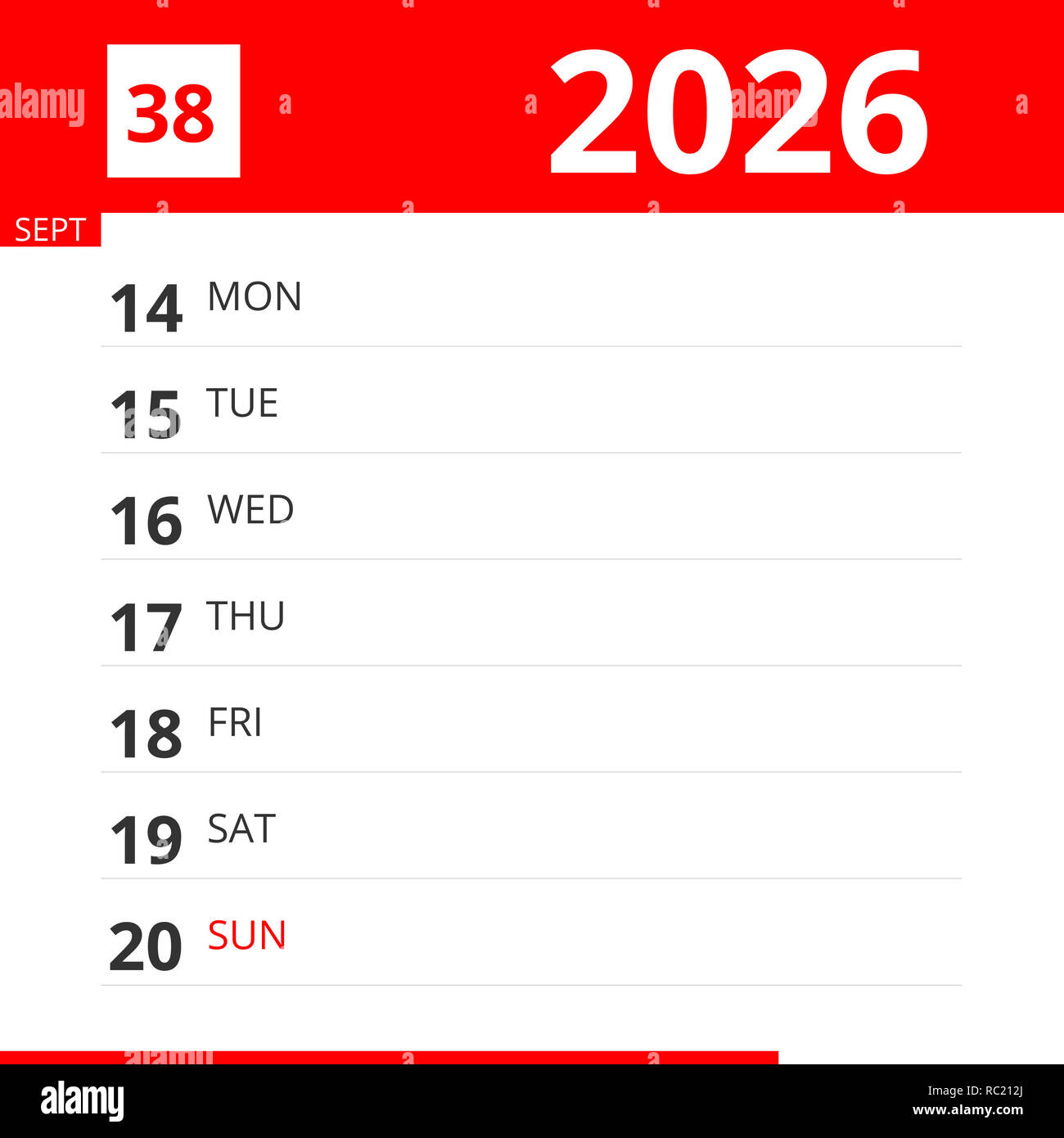 Calendar 2026 in progress hi-res stock photography and images - Alamy