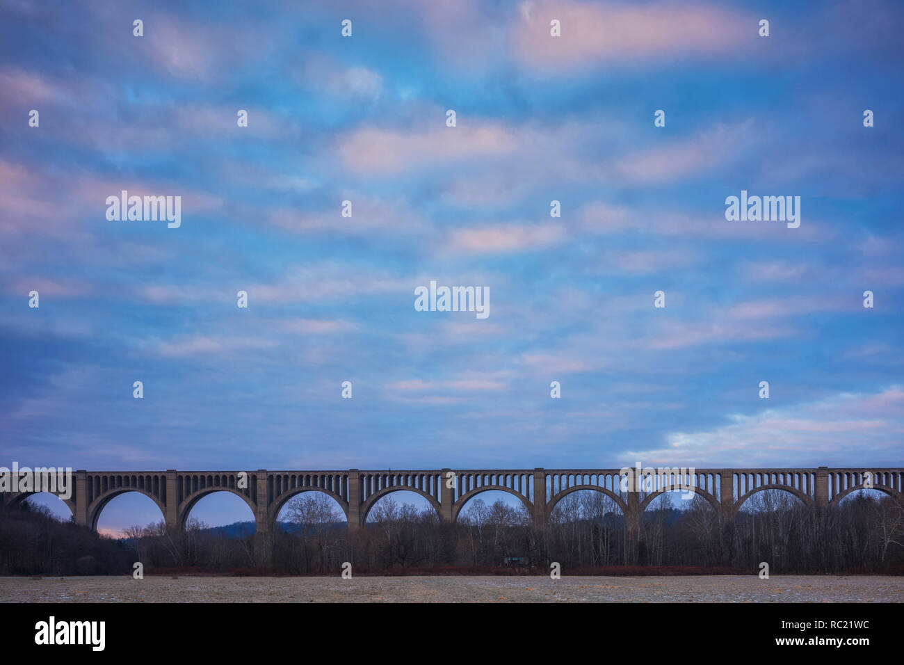 Tunkhannock Creek Viaduct, is a concrete deck arch bridge on the ...