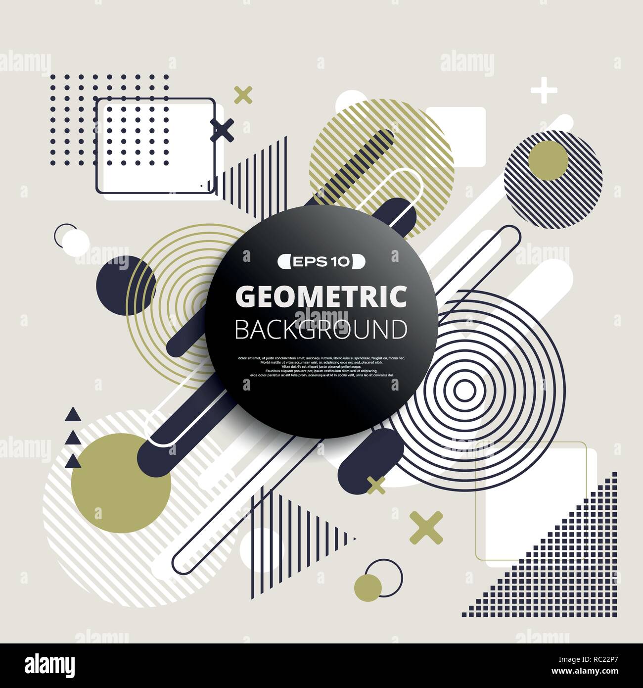 Abstract of geometric pattern background with space in center, vector ...