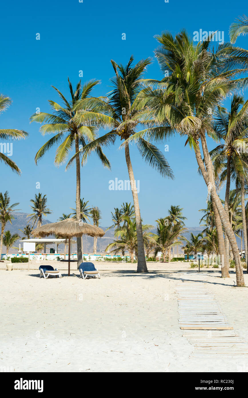 Beach near Al Fanar Hotel in Salalah, Dhofar Governorate, Oman Stock ...