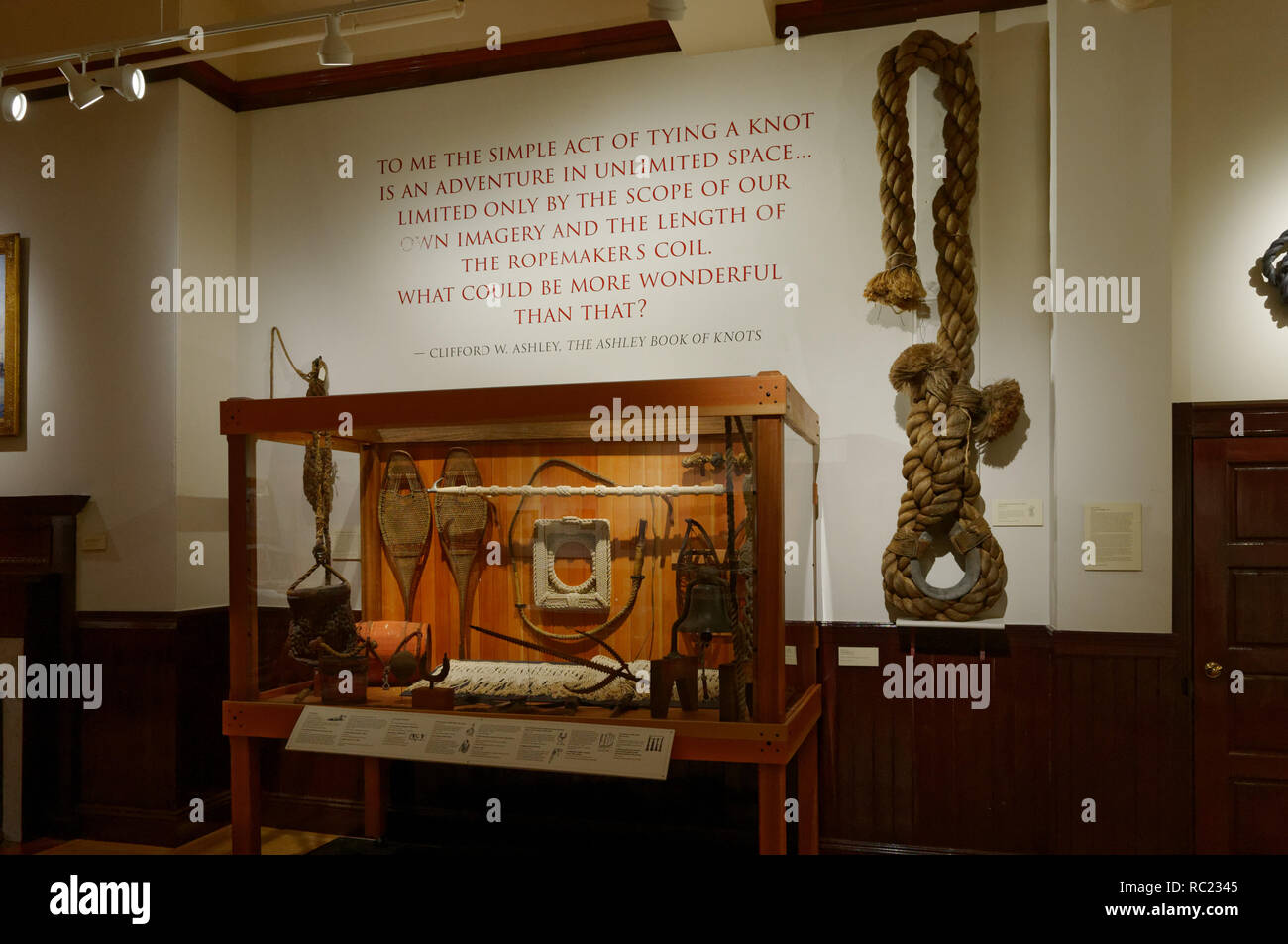 Exhibits in the Whaling Museum New Bedford, Massachusetts Stock Photo ...