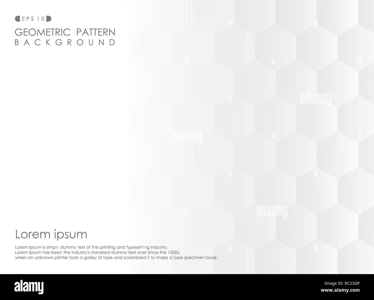 Abstract of pentagon geometric pattern gradient white background, vector eps10 Stock Vector ...