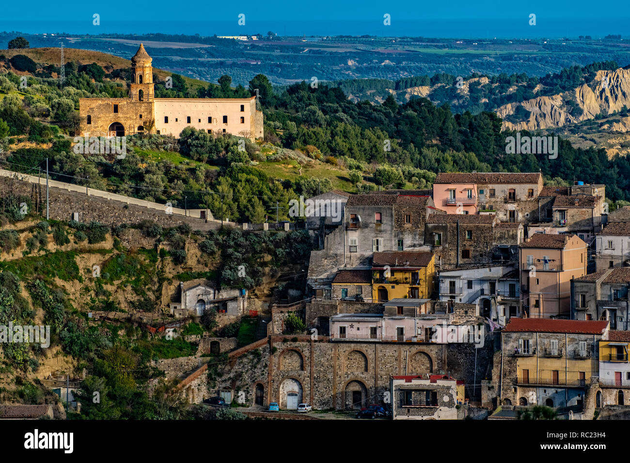 Italy Basilicata Tursi view Stock Photo - Alamy