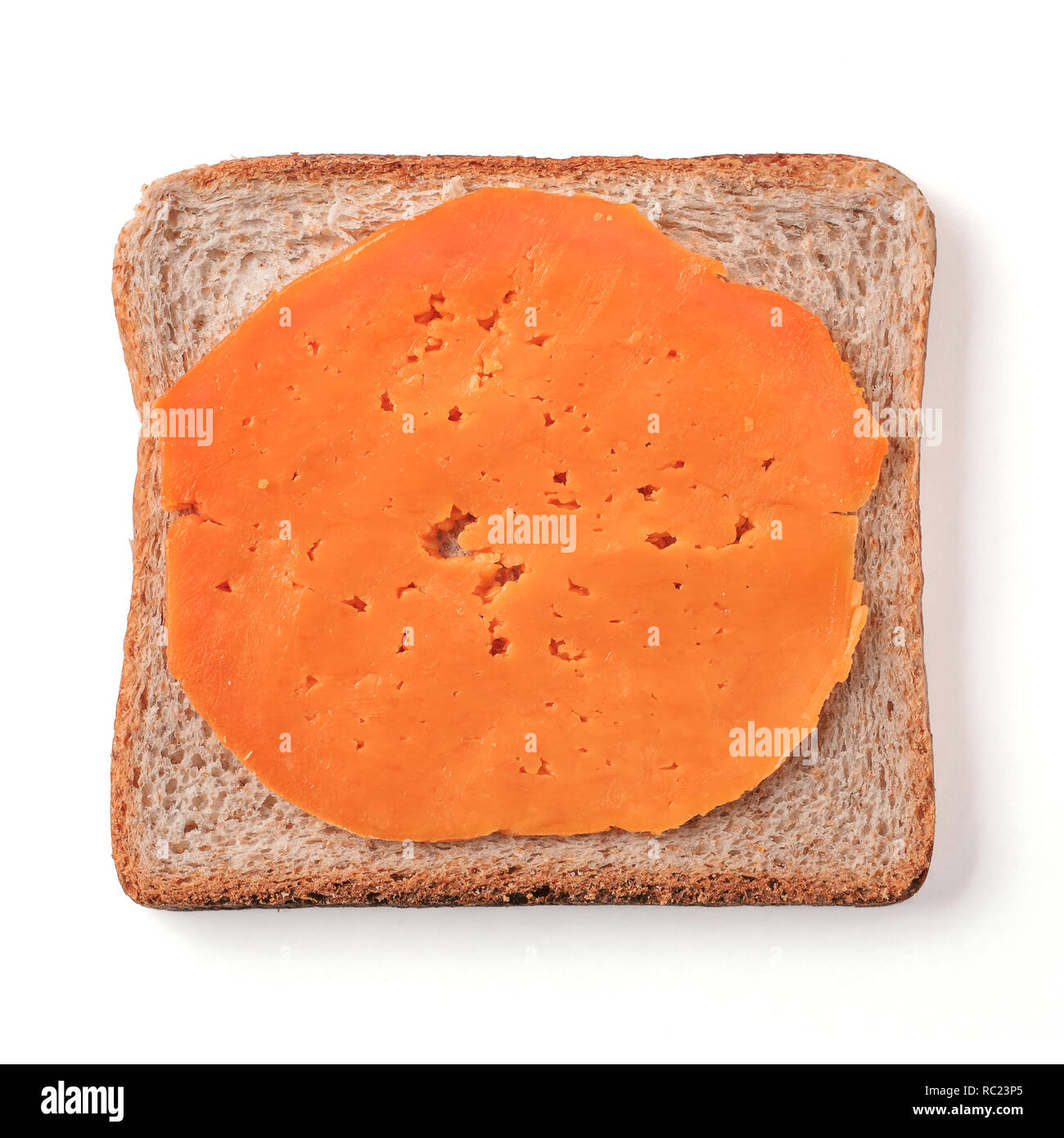Bread slice isolated on white, clipping path. Slice of multigrain bread ...