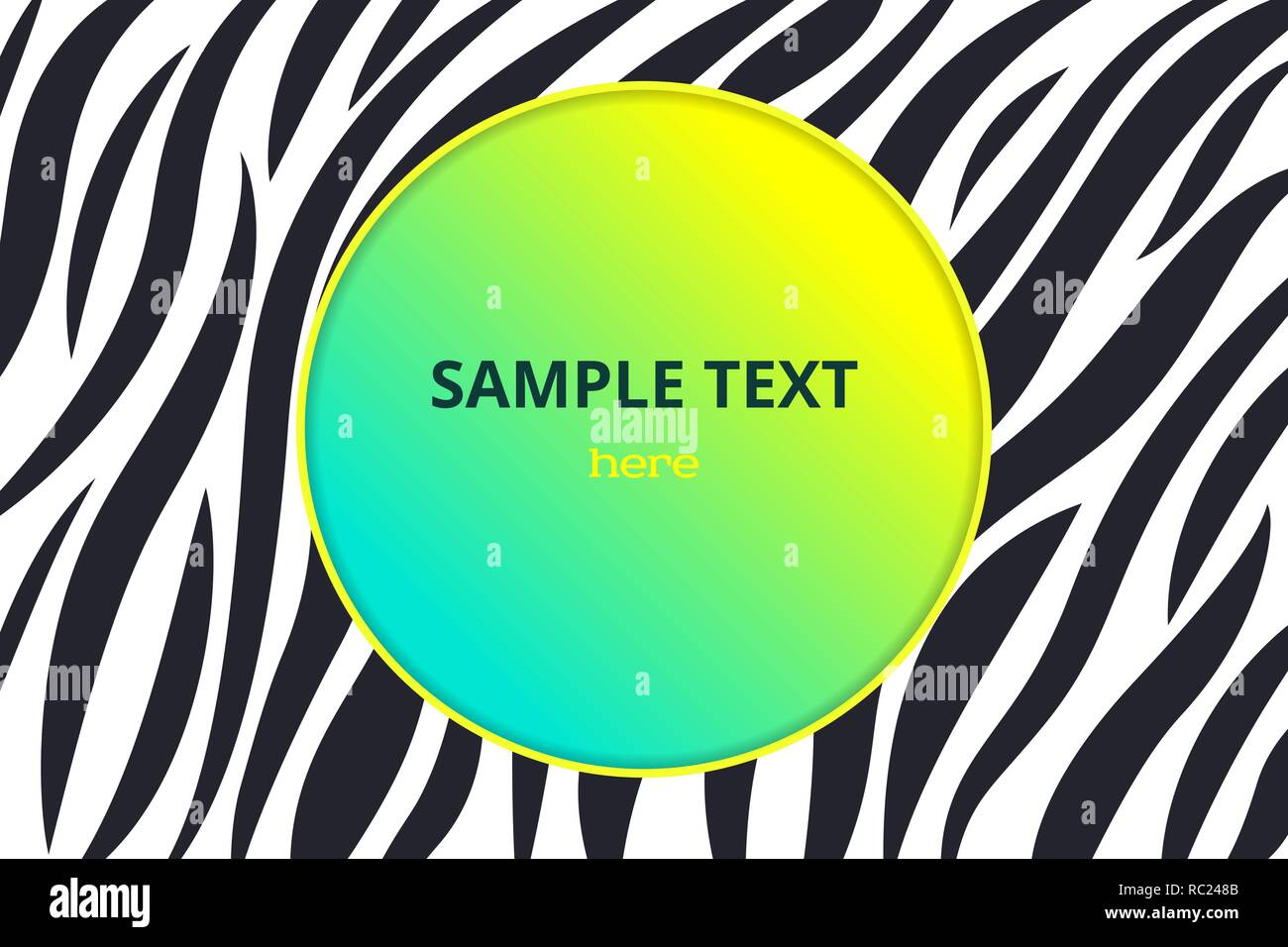 Zebra print design concept Paper cut vector template with zebra pattern ...