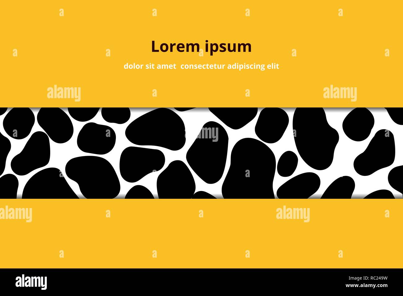 Leopard print Vector illustration Design template in paper cut style ...