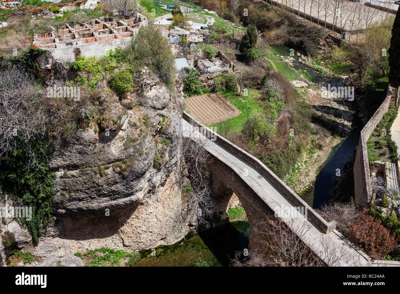 Puente San Miguel (Bridge of Saint Michael) on Guadalevin River in ...