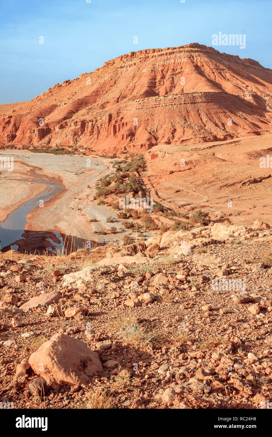 Epic Viev View of the desolating valley Ounila River. Beautiful ...