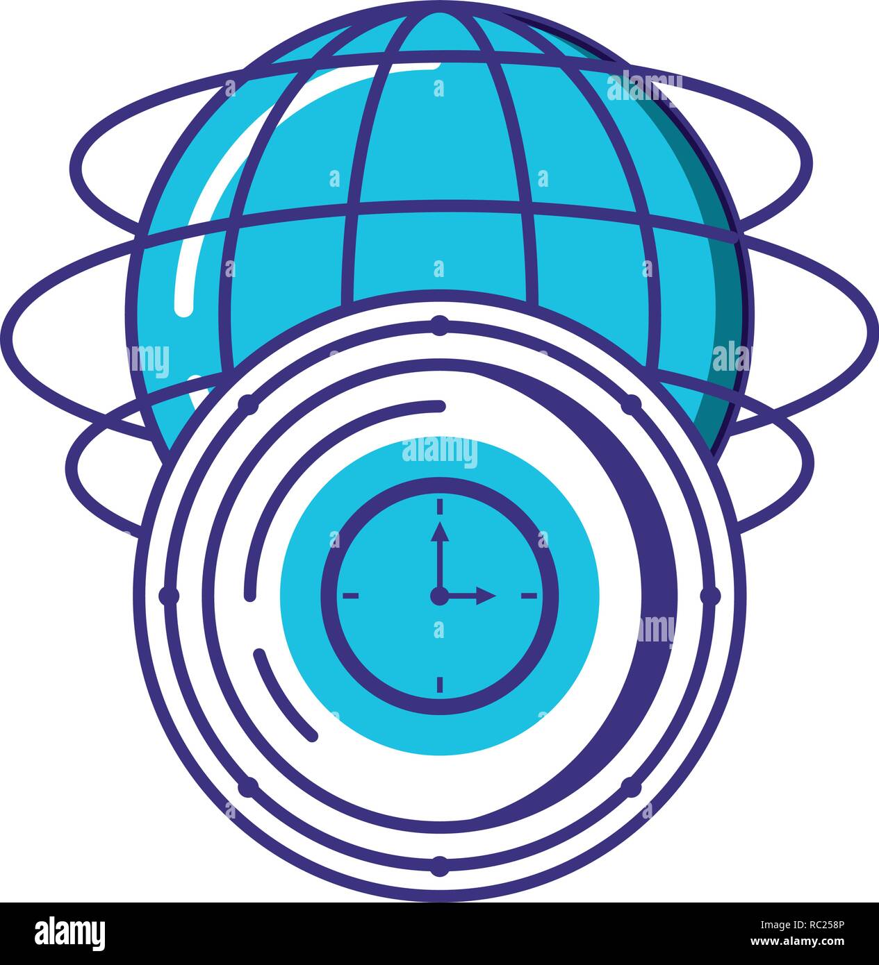 Space time travel sphere Stock Vector Images - Alamy
