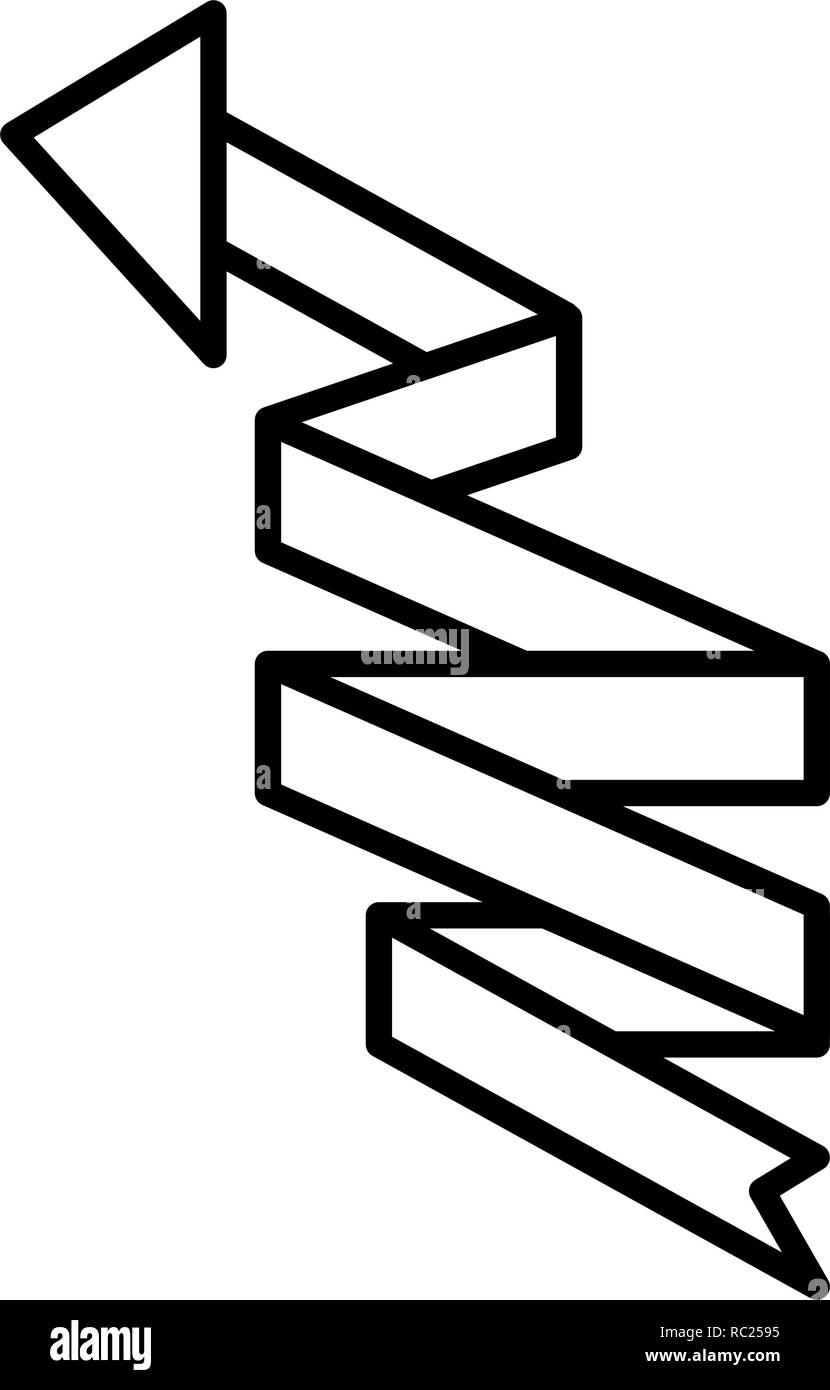 Arrow chart lines Black and White Stock Photos & Images - Alamy