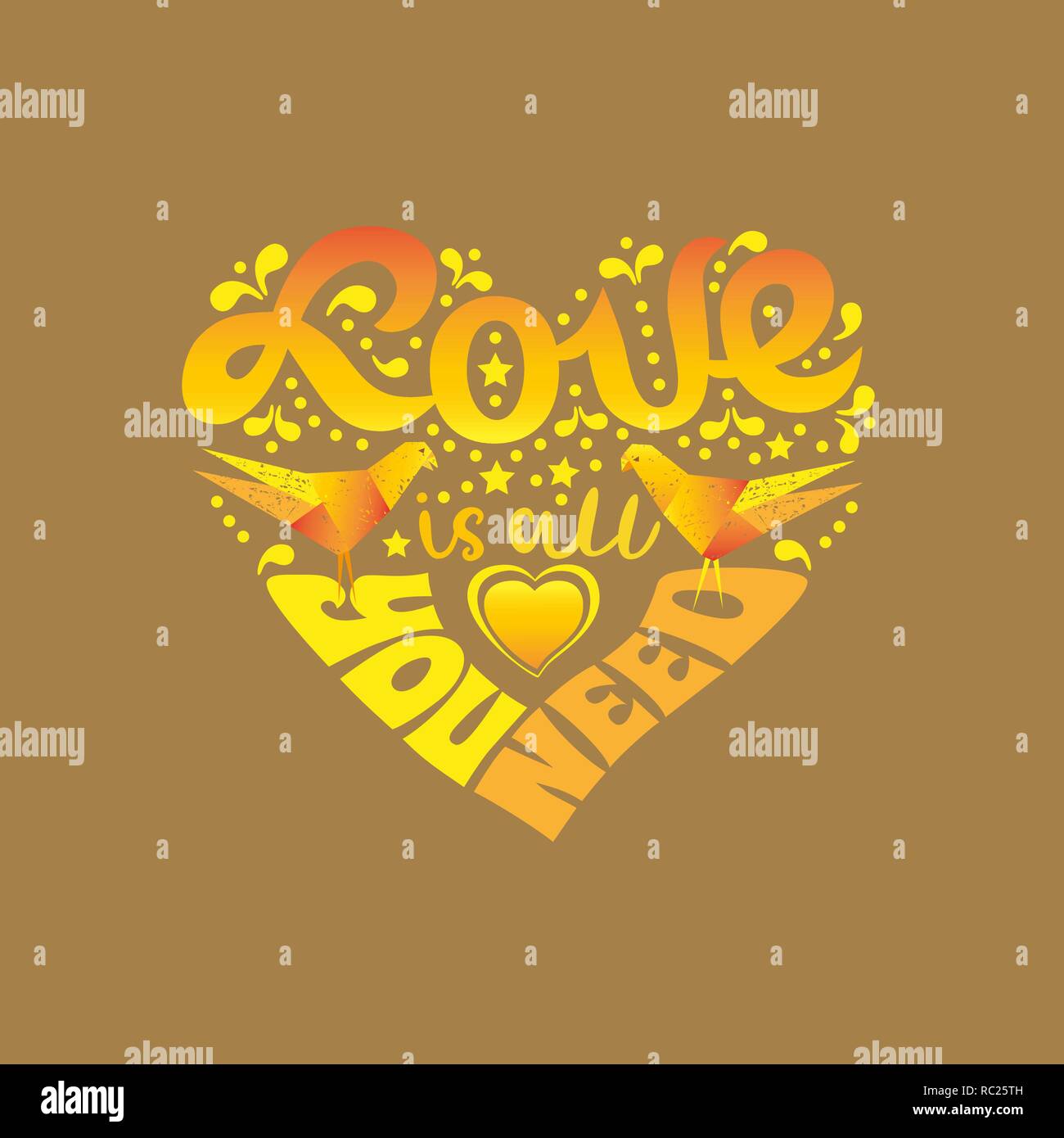 Romantic loved phrase vector illustration Stock Vector Image & Art - Alamy