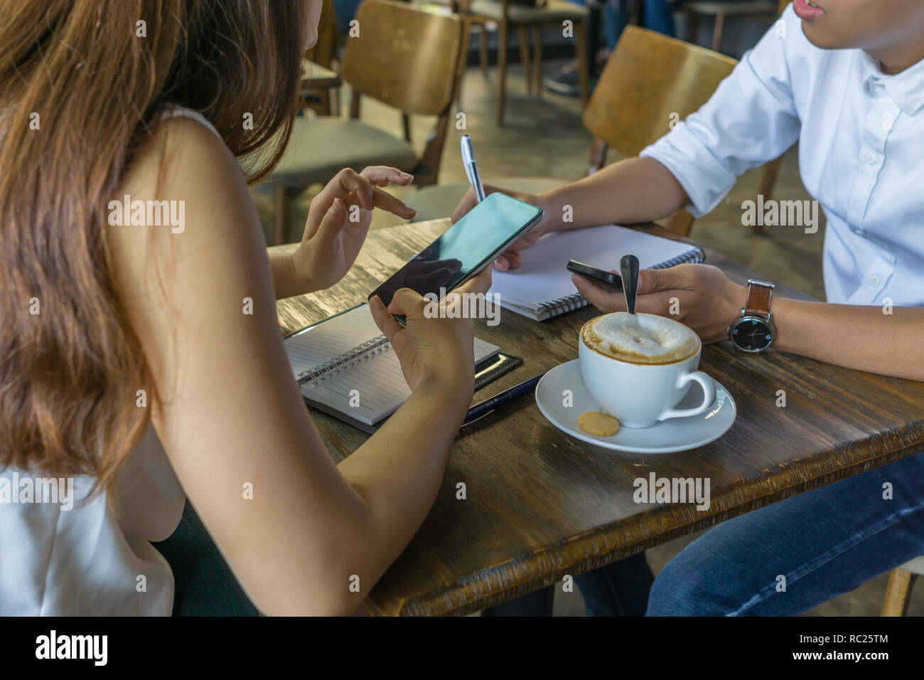 Business people meeting discuss project hi-res stock photography and ...