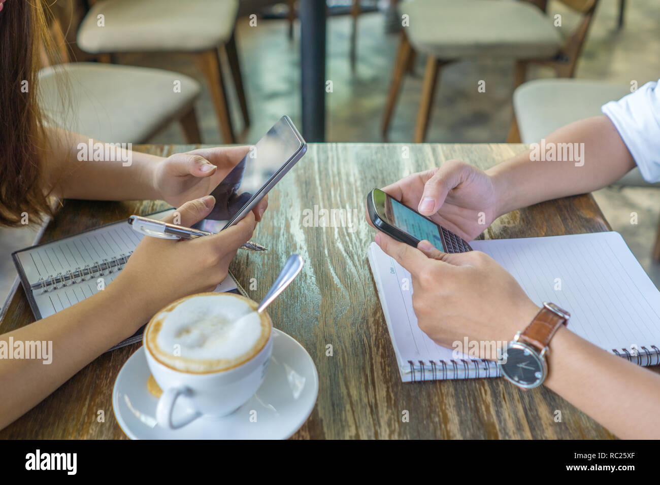 Human hands using smartphone Stock Photo - Alamy