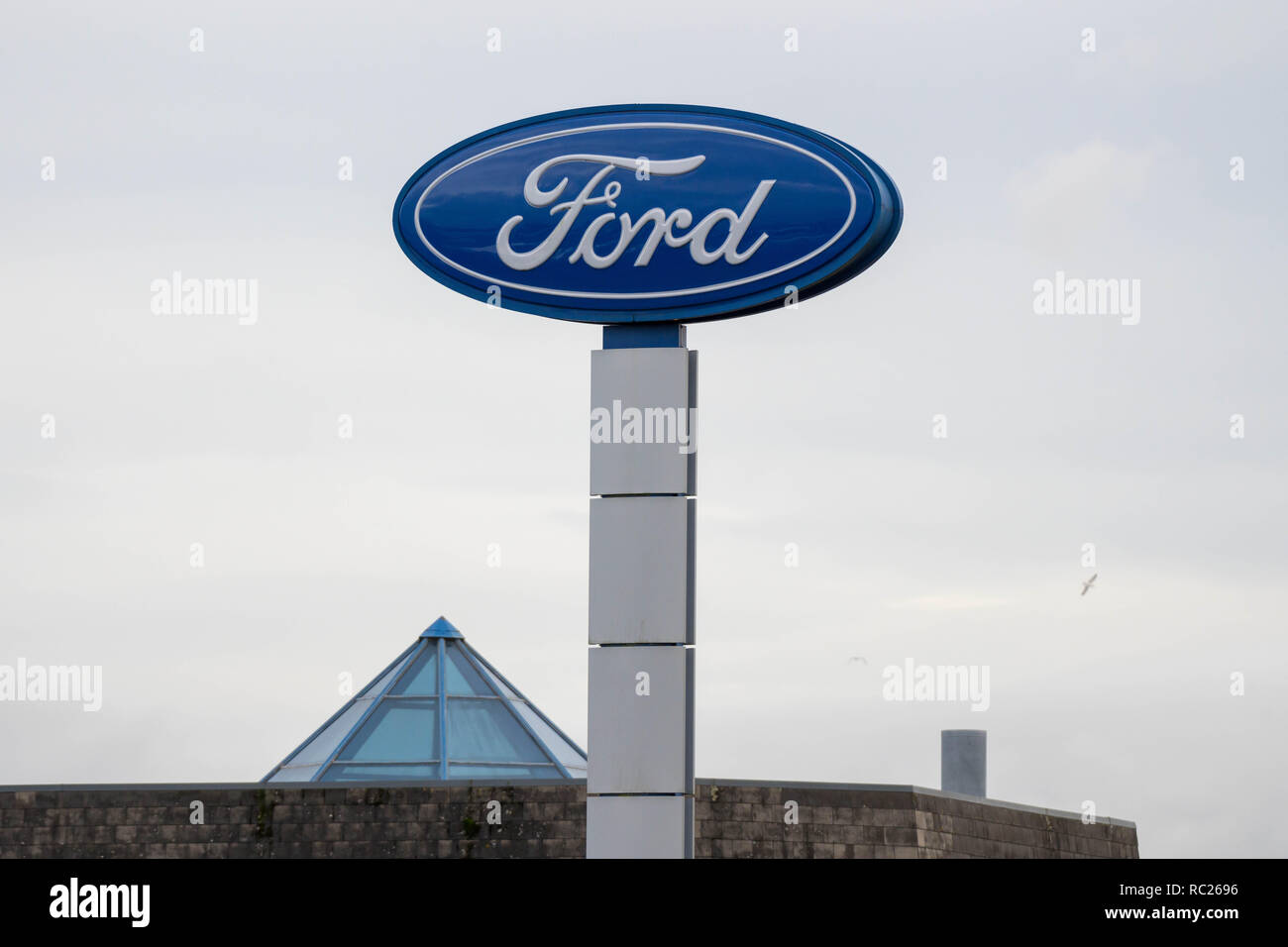 Ford engine plant on January 12, 2019 in Bridgend, Wales, UK Stock ...