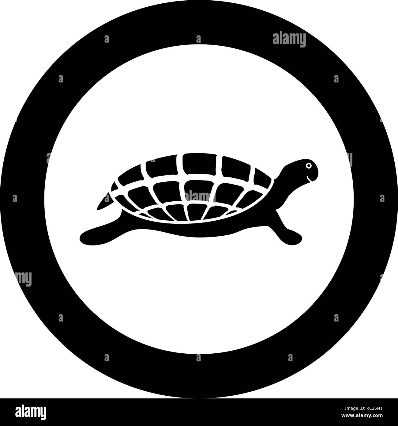 Turtle tortoise icon black color vector I flat style simple imagein ... Turtle tortoise icon black color vector I flat style simple imagein ...