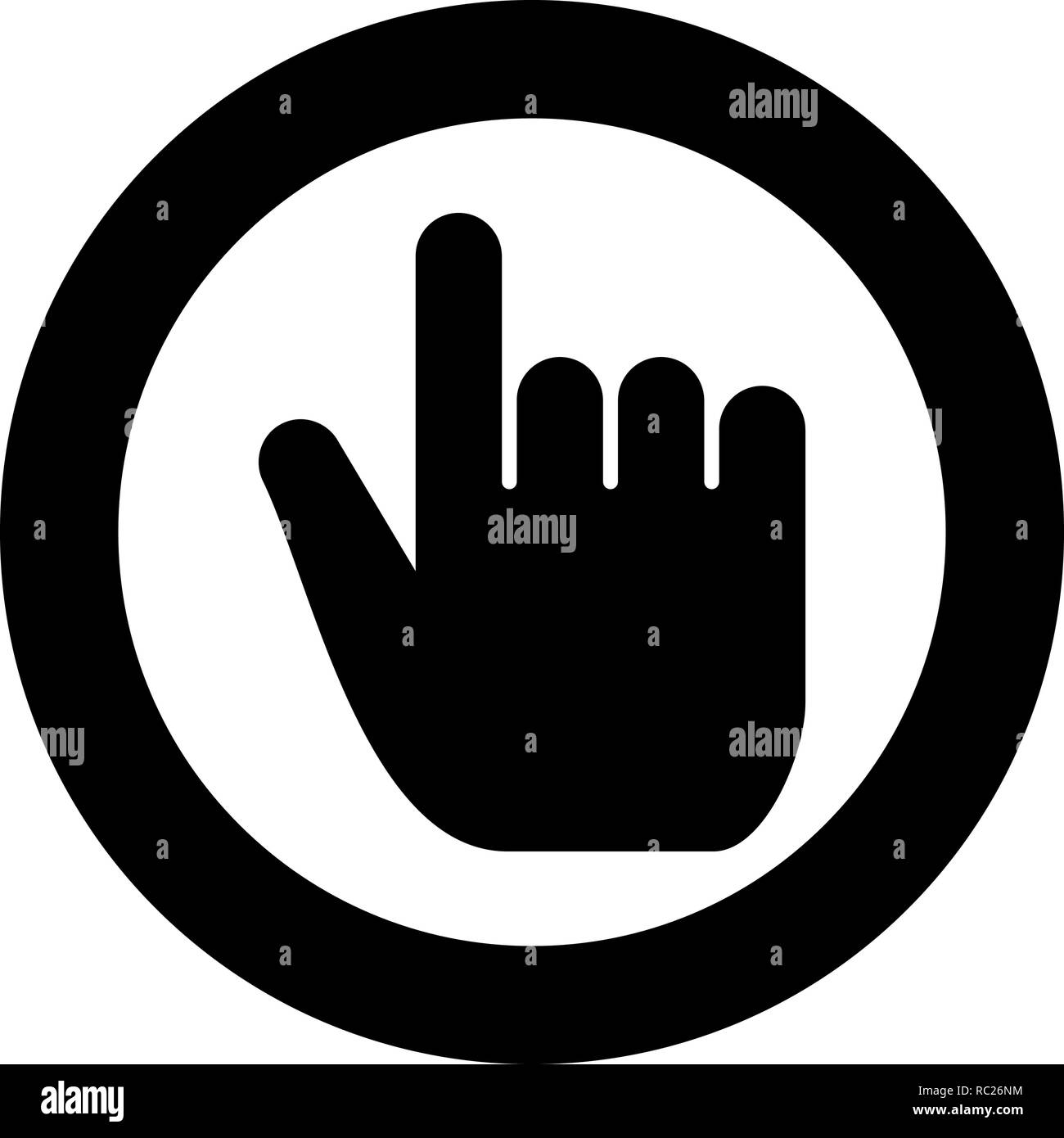 Hand point select declare index finger forefinger for click concept ...