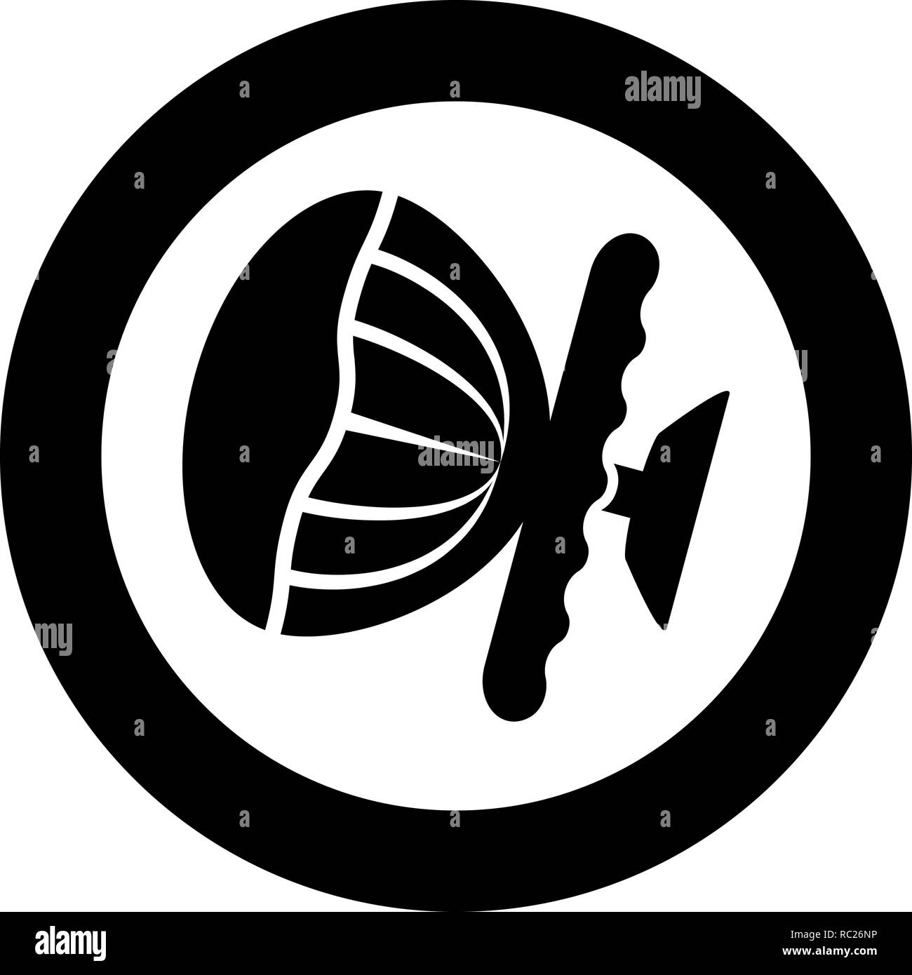 Airbag sign Steering wheel with active airbag icon black color vector I ...