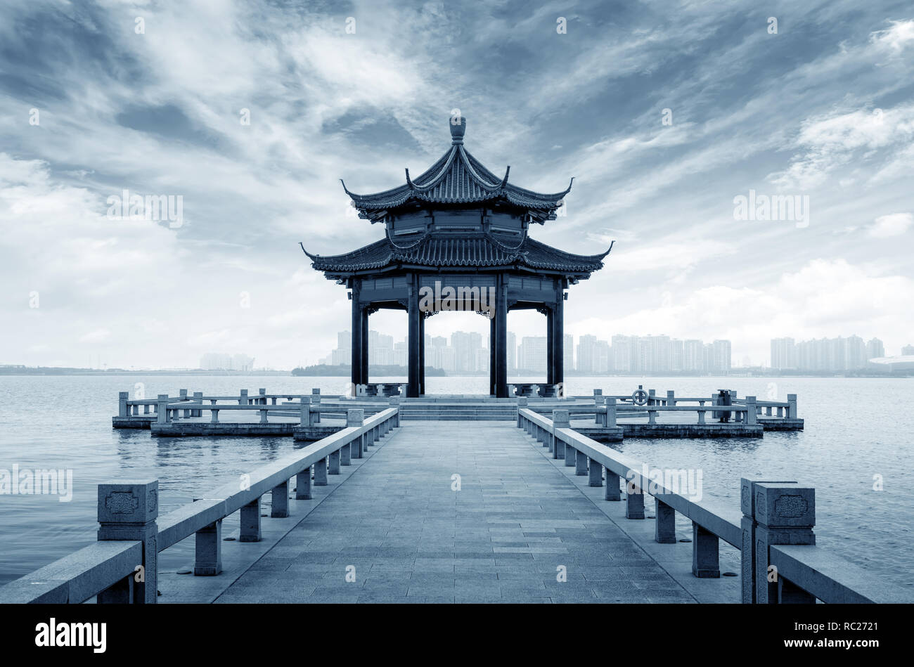 The Gate of the Orient by the Jinji Lake in Suzhou,China Stock Photo ...