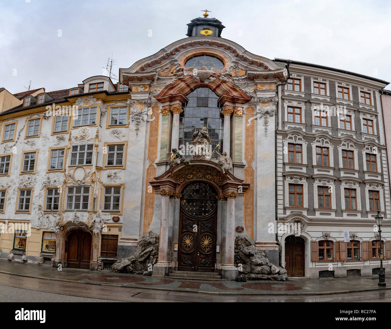 Interior asam church in hi-res stock photography and images - Alamy