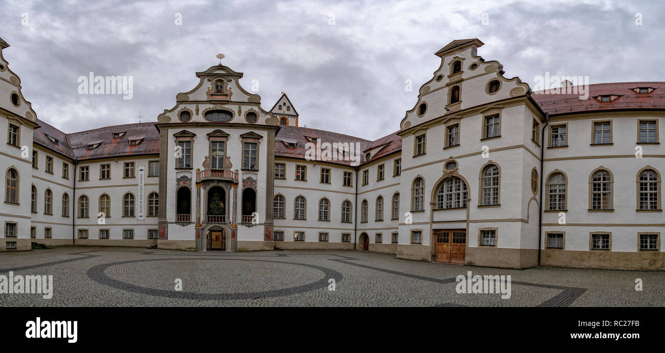 Fussen City hall Germany Bavarian medieval town Stock Photo - Alamy