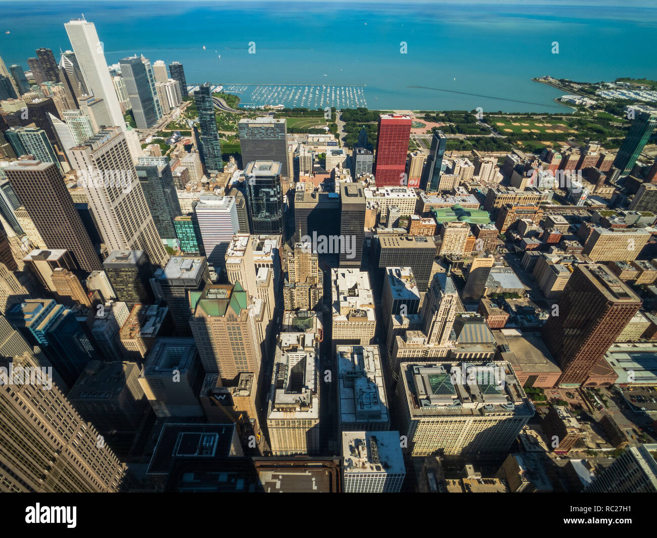Aerial view of Chicago skyscrapers Stock Photo - Alamy