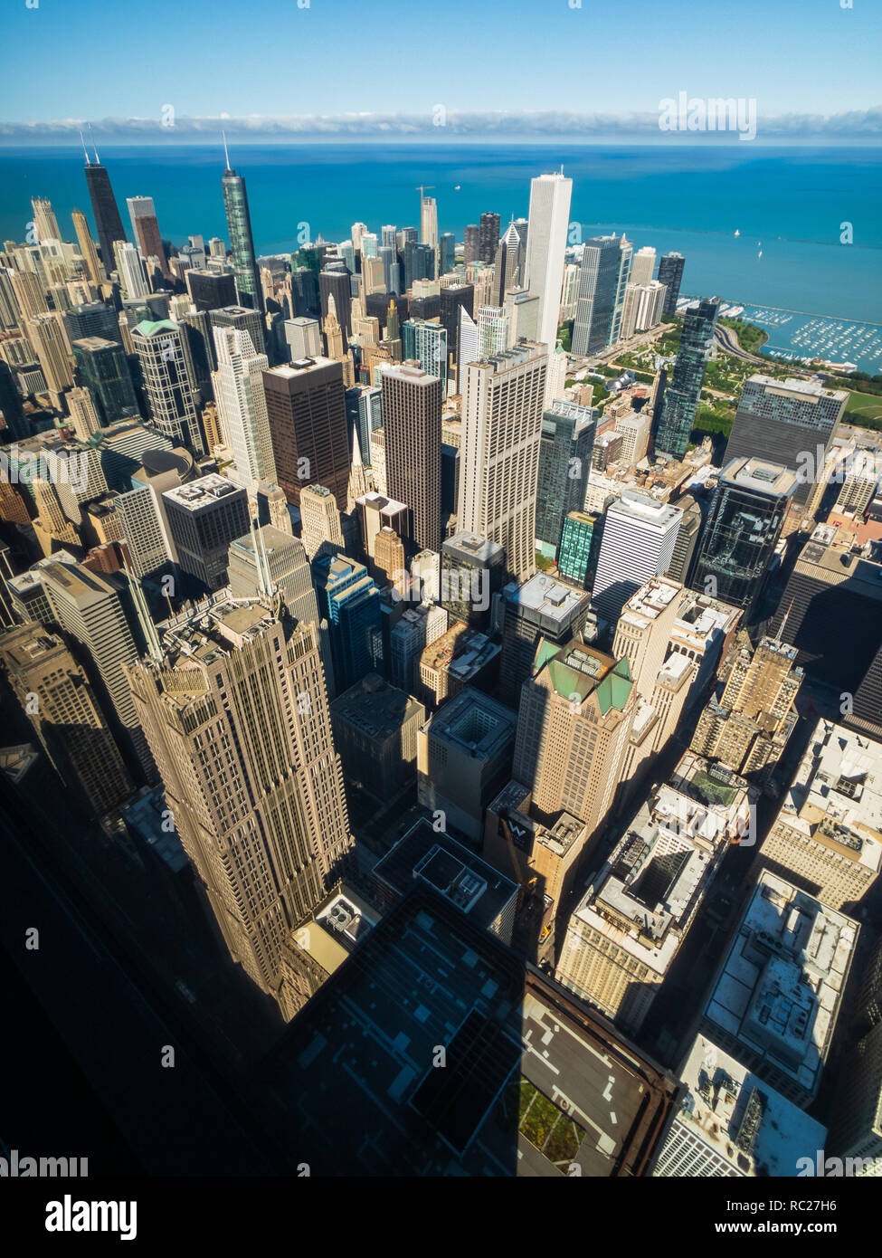 Aerial view of Chicago skyscrapers Stock Photo - Alamy