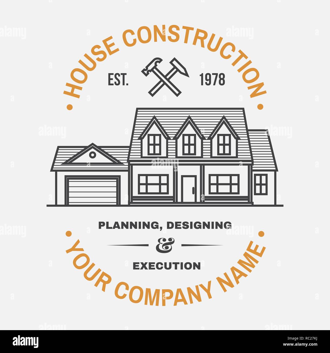 House roof shape logo hi-res stock photography and images - Alamy