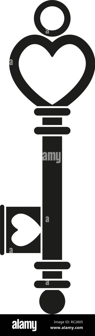 Black and white ornate key silhouette Stock Vector Image & Art - Alamy