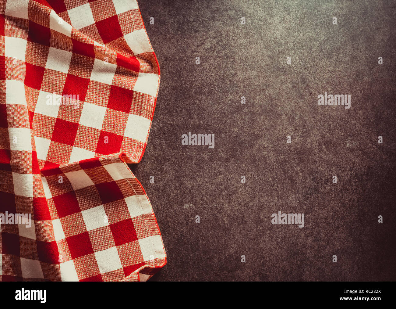 cloth napkin on wooden table background Stock Photo - Alamy