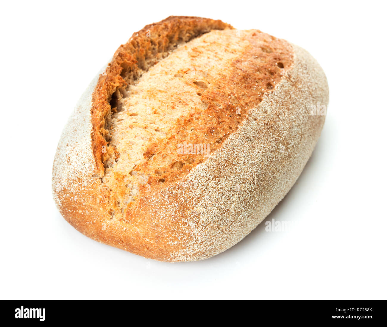 single french loaf of bread isolated on white background Stock Photo ...