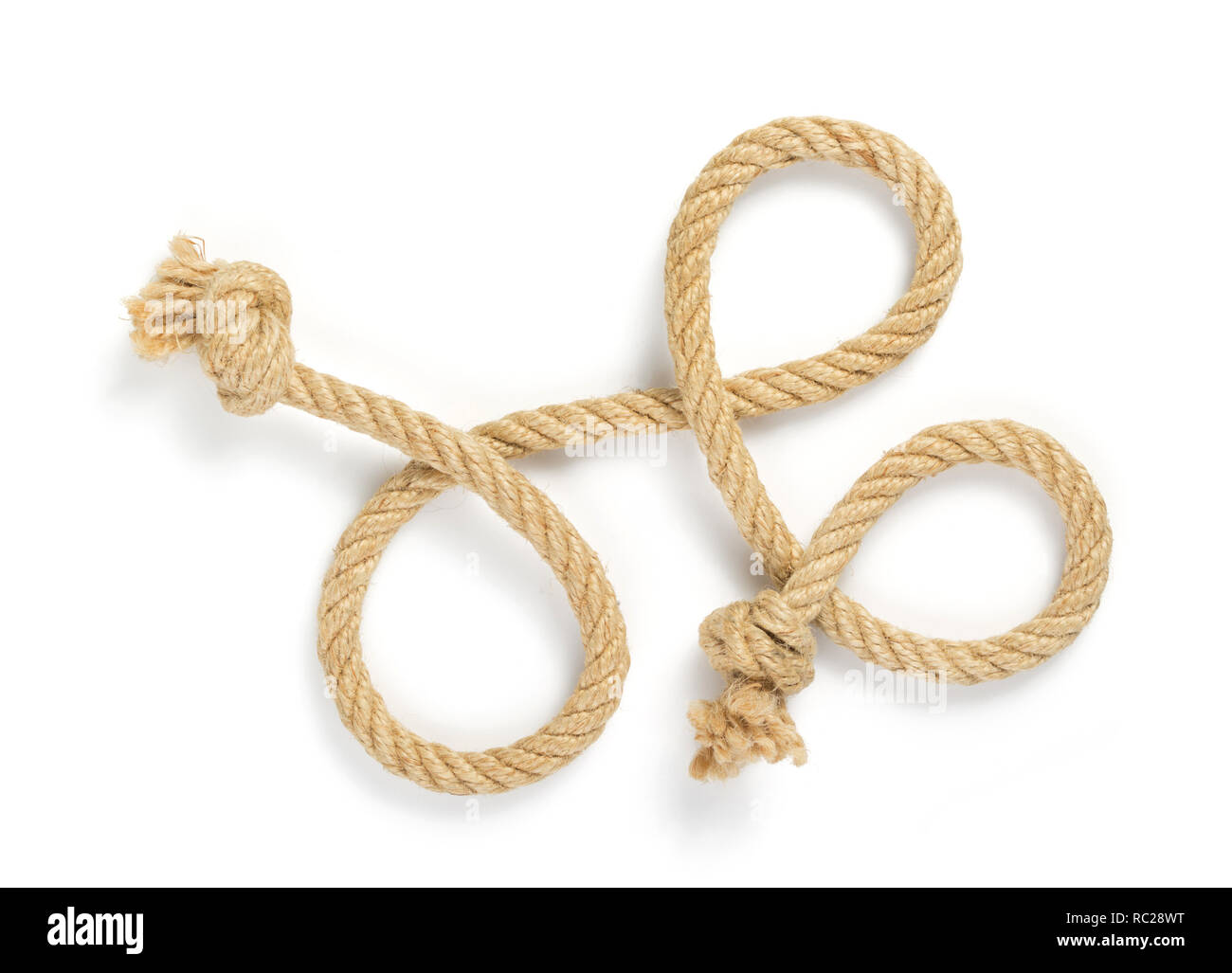 ship rope isolated on white background Stock Photo - Alamy