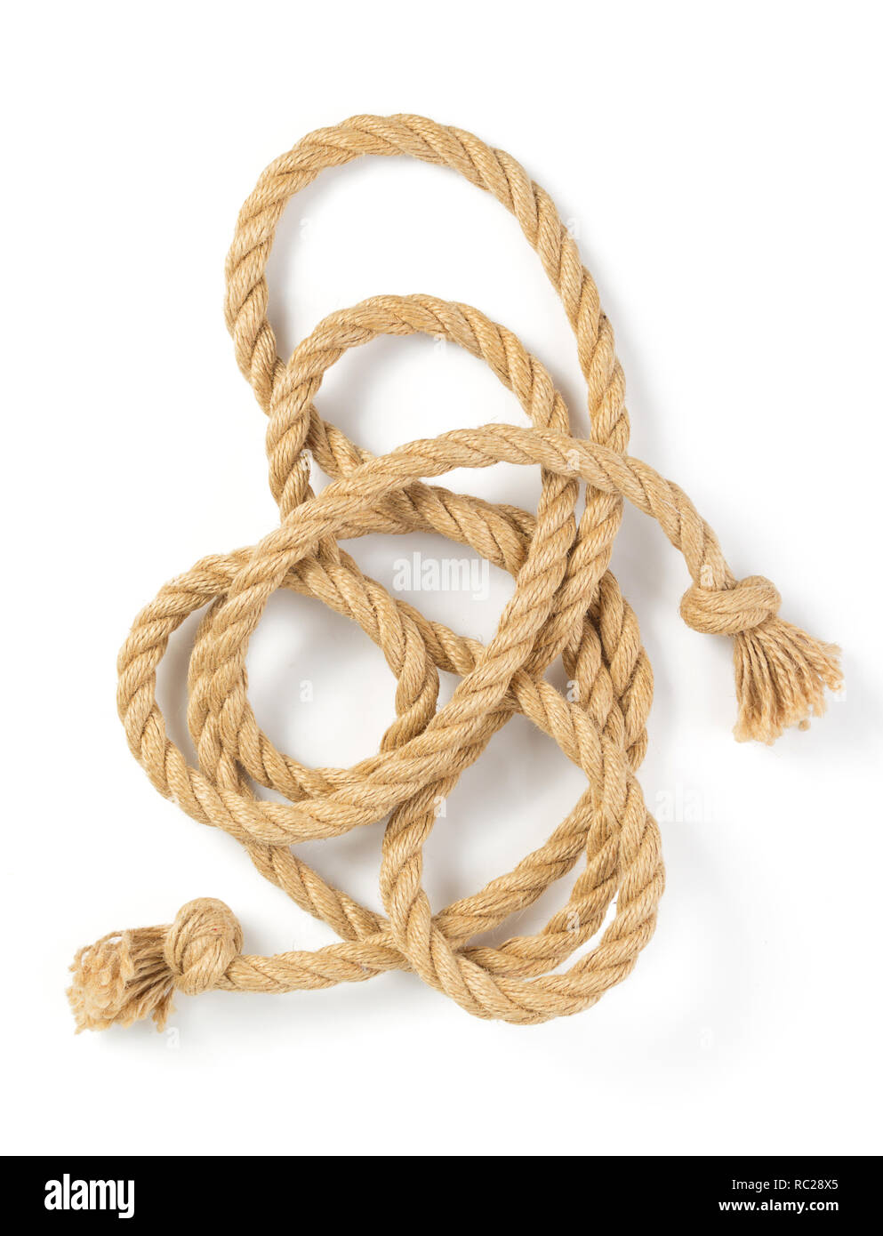 ship rope isolated on white background Stock Photo - Alamy