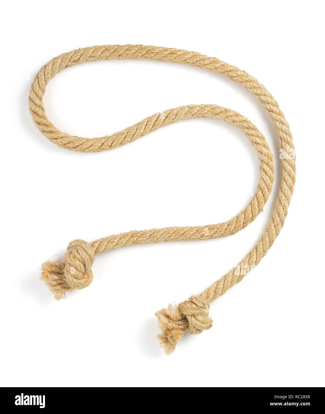 ship rope isolated on white background Stock Photo - Alamy