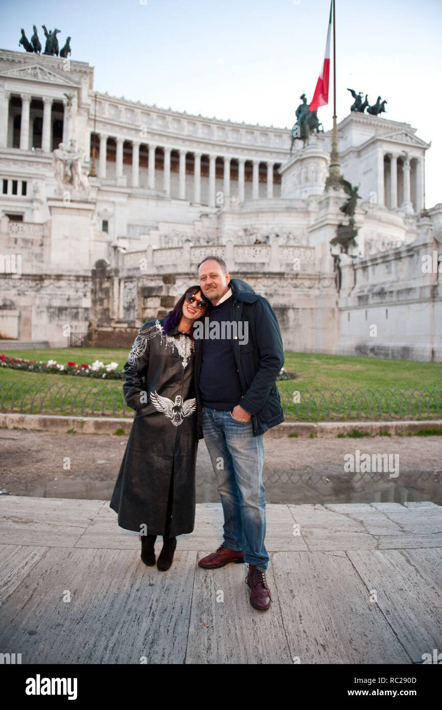 Asia Argento takes part in Marco Manzo's exhibition at the Vittoriano ...