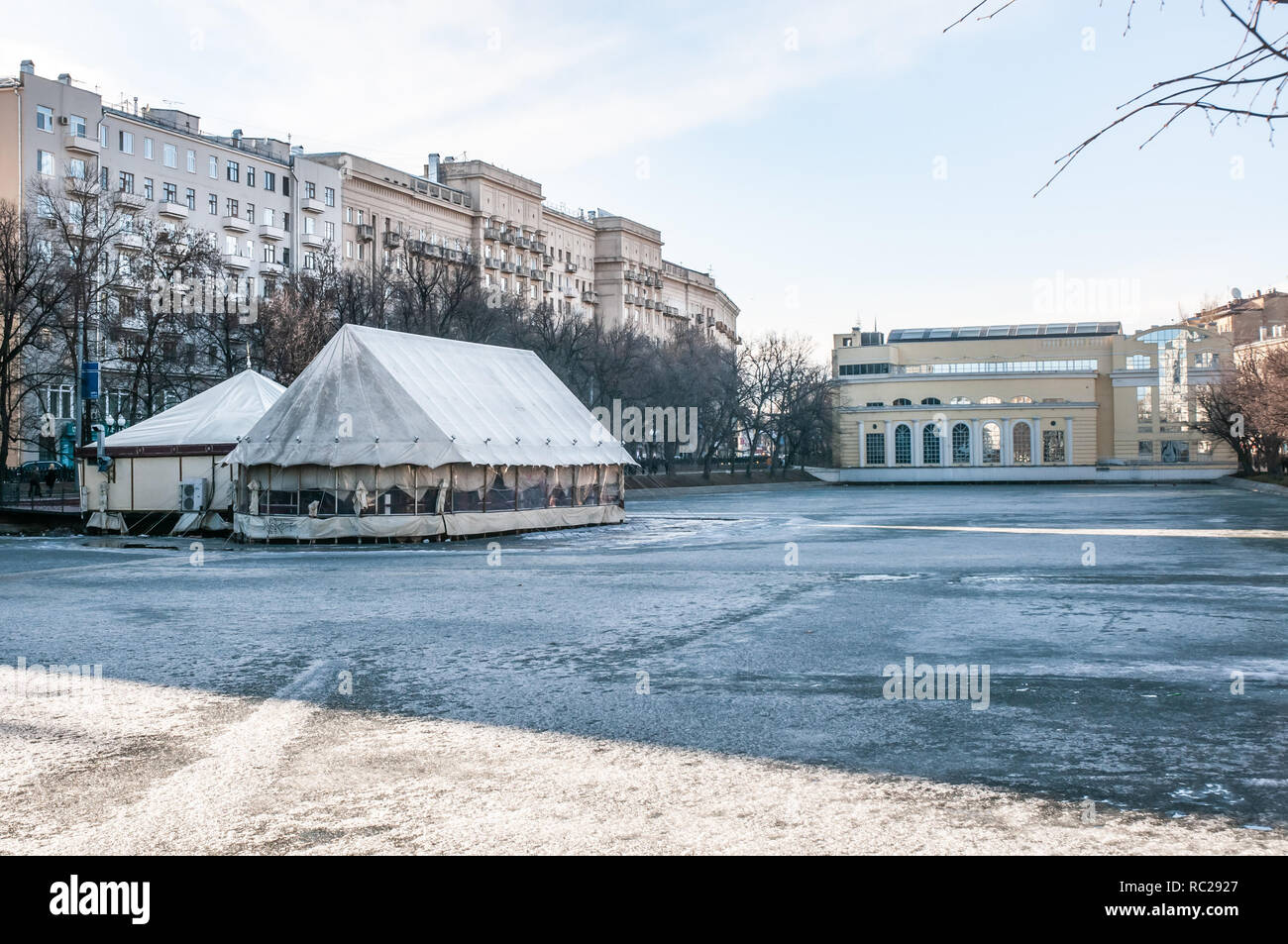 Moscow / Russia - March 18, 2009 - Chistye Prudy (the Clean Ponds ...