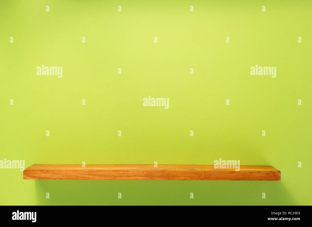 wooden shelf at abstract wall background surface Stock Photo - Alamy