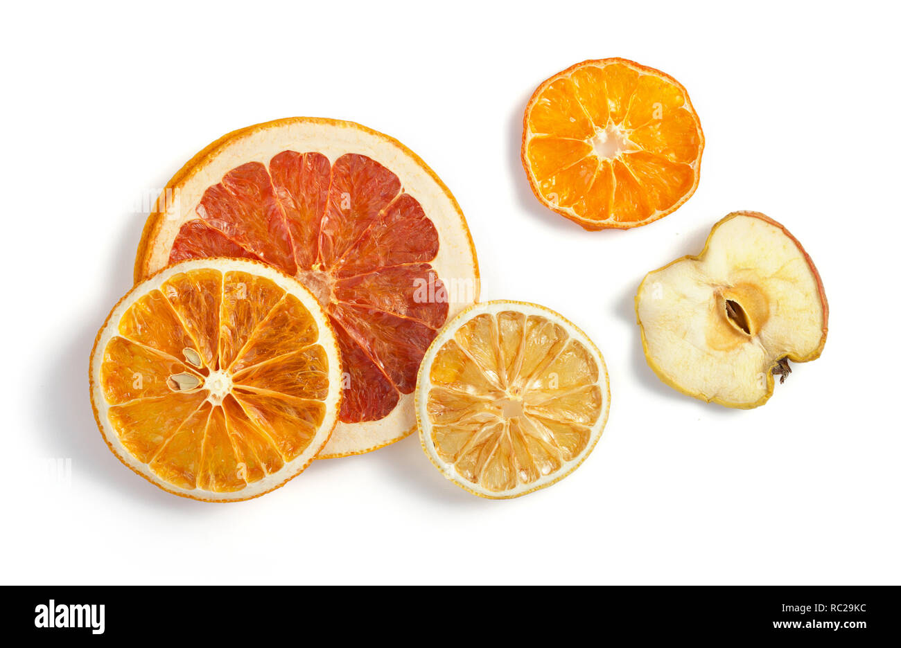 dried fruit isolated on white background Stock Photo - Alamy