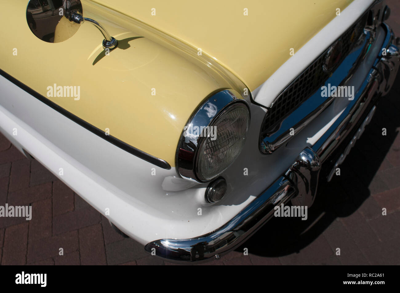 Vintage yellow and white Austin Nash Metropolitan 1959 Stock Photo - Alamy