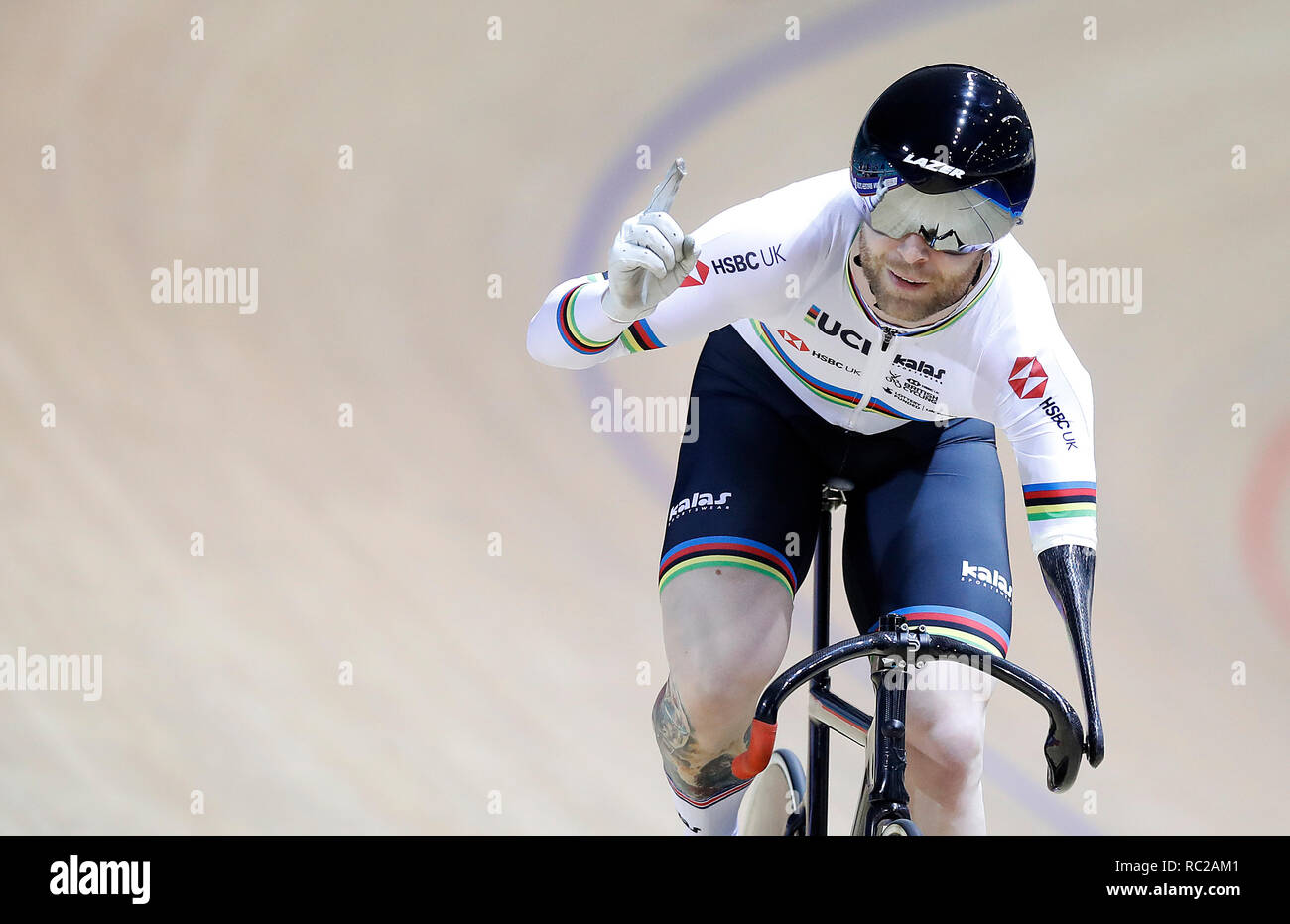 Great Britain's Jon-Allan Butterworth celebrates winning the Mixed Team ...