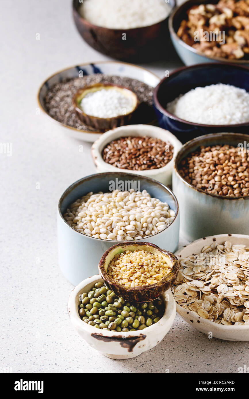 Variety of grains Stock Photo - Alamy