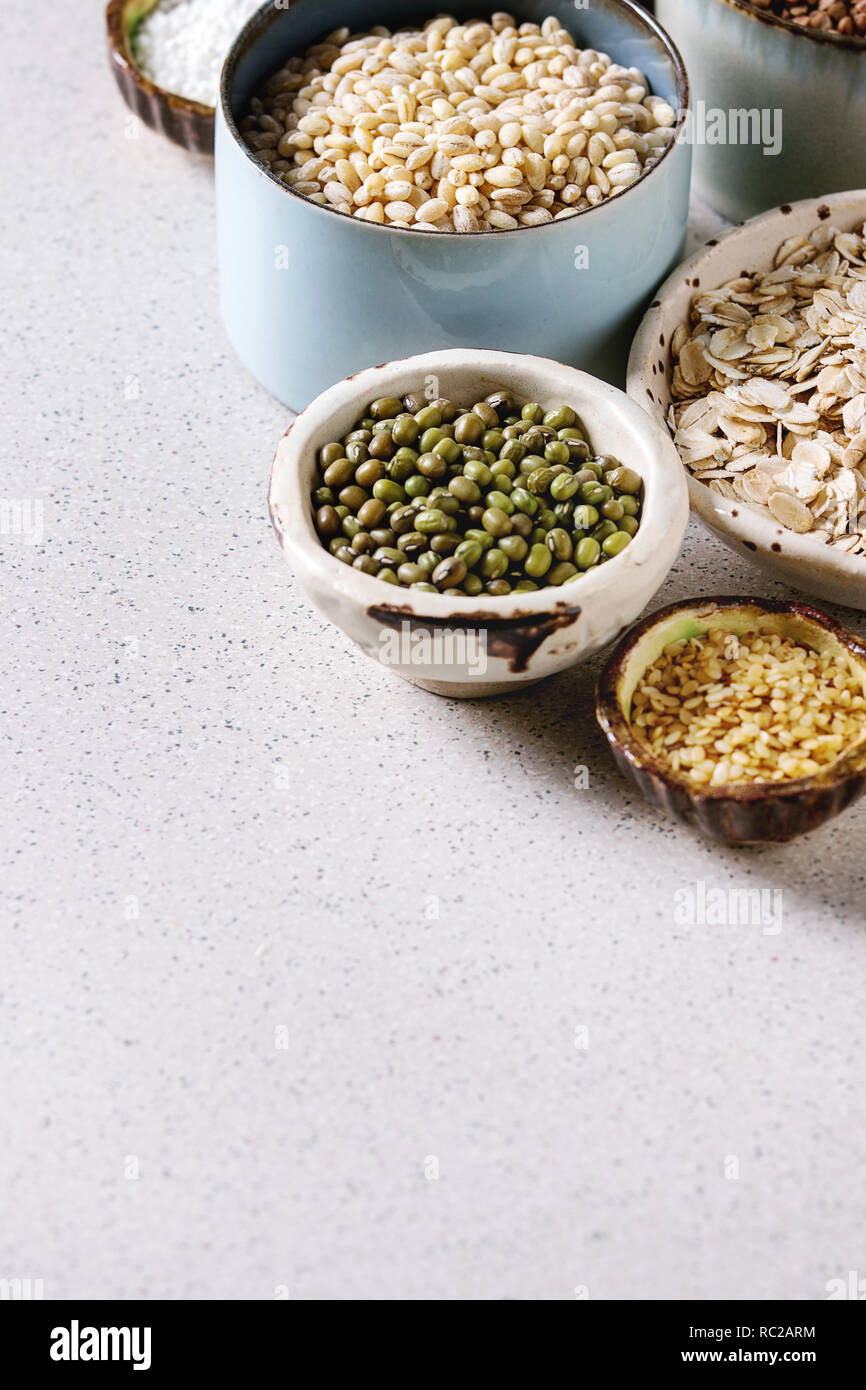 Variety of grains Stock Photo - Alamy