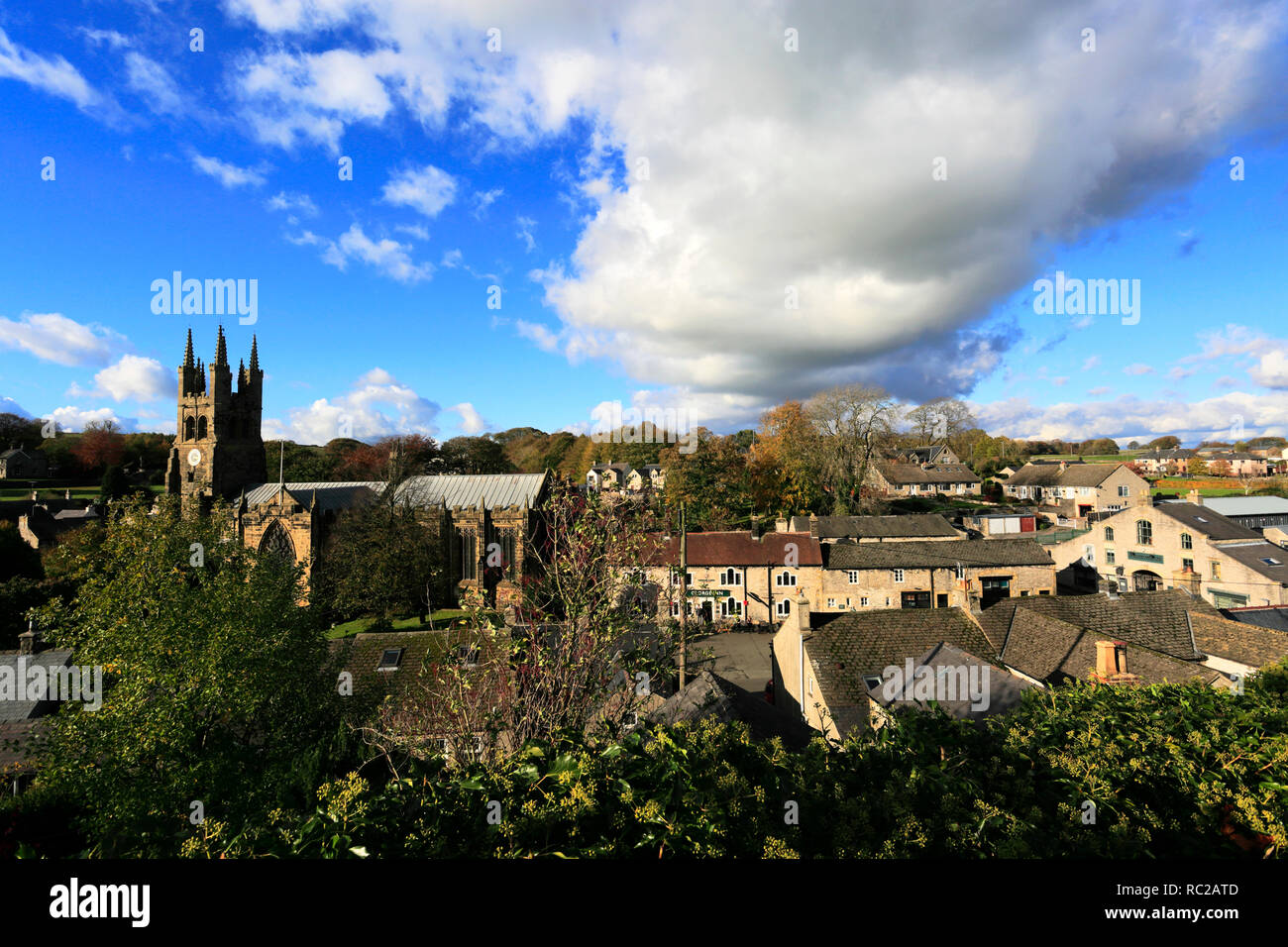 Autumn view of St John the Baptist Church, known as the Cathedral of ...