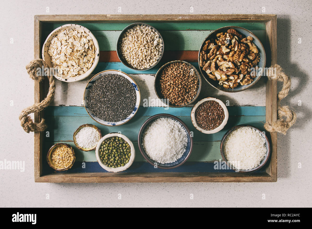 Variety of grains Stock Photo - Alamy