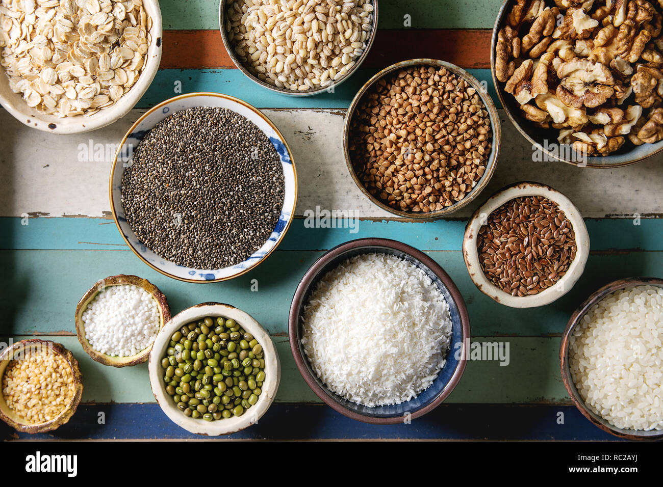 Variety of grains Stock Photo - Alamy