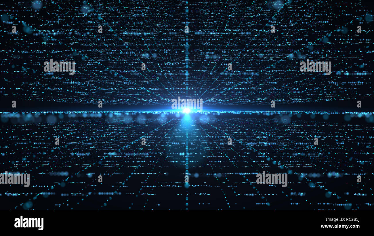 Futuristic big data information technology concept. Motion graphic for ...